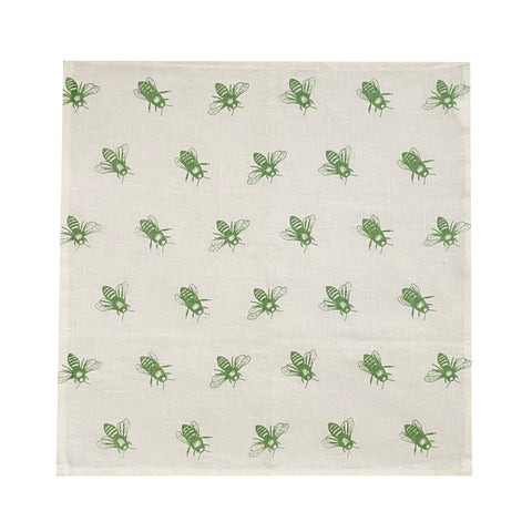 Napkins – "green bees" – Aqua door Designs